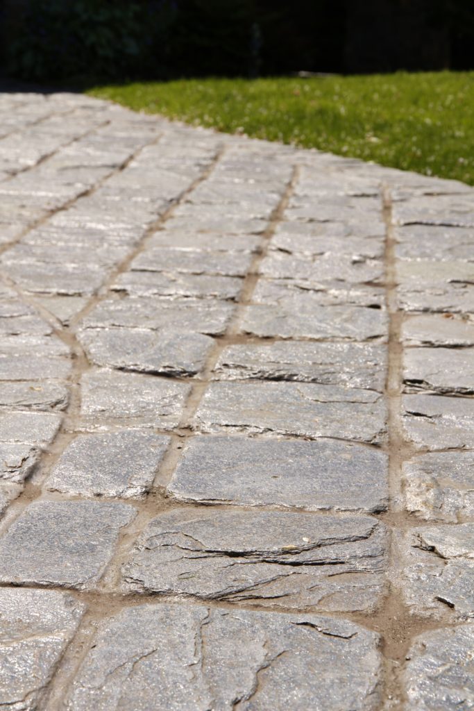 Exterior Slate Walkway on Vancouver Home