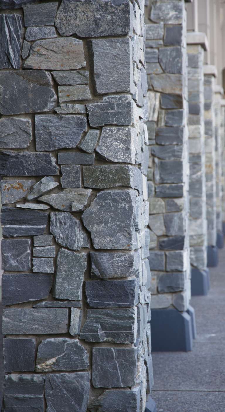 Ledge Stone Veneer On Exterior Posts – K2 Stone