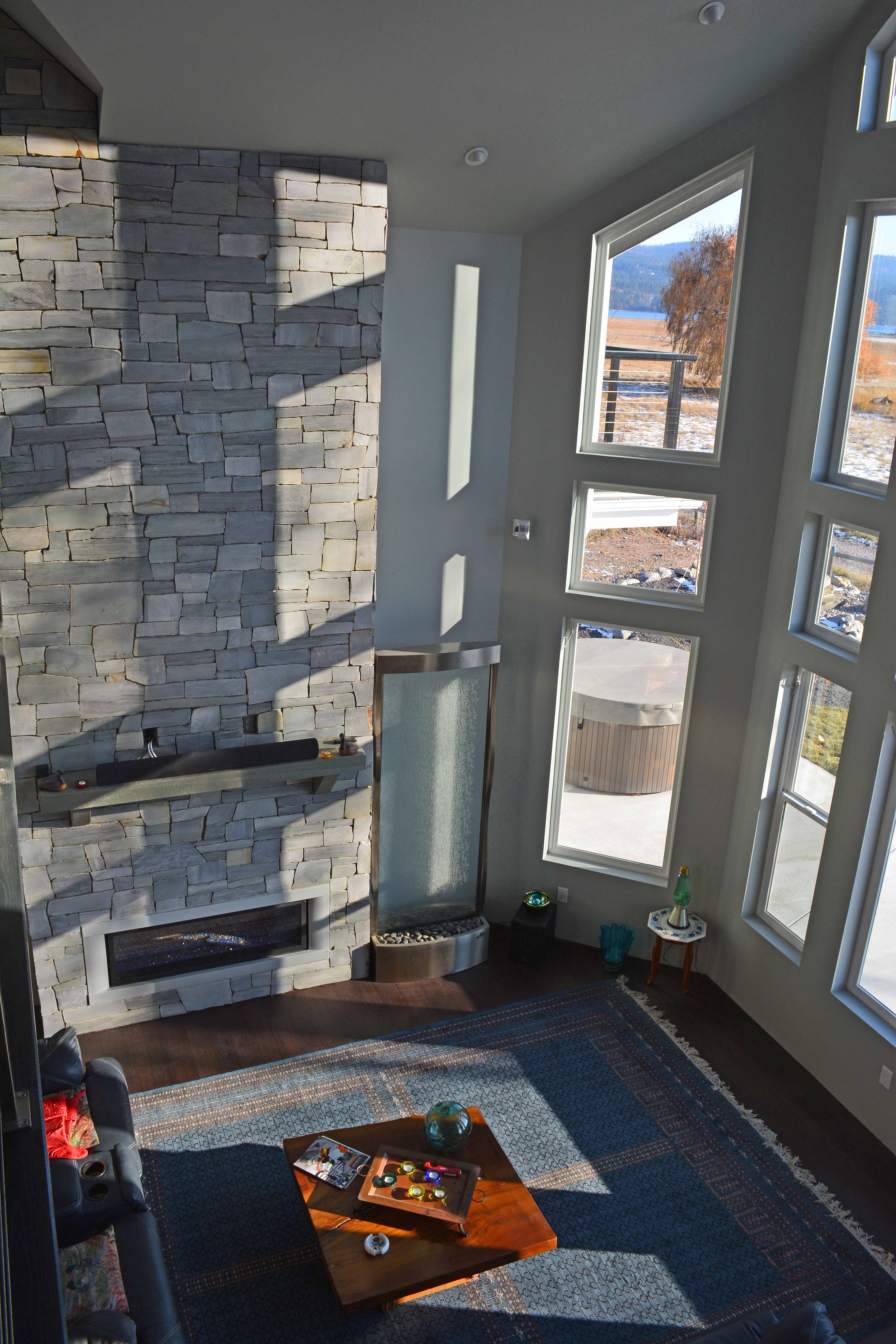 Modern Linear Fireplace | K2 Stone