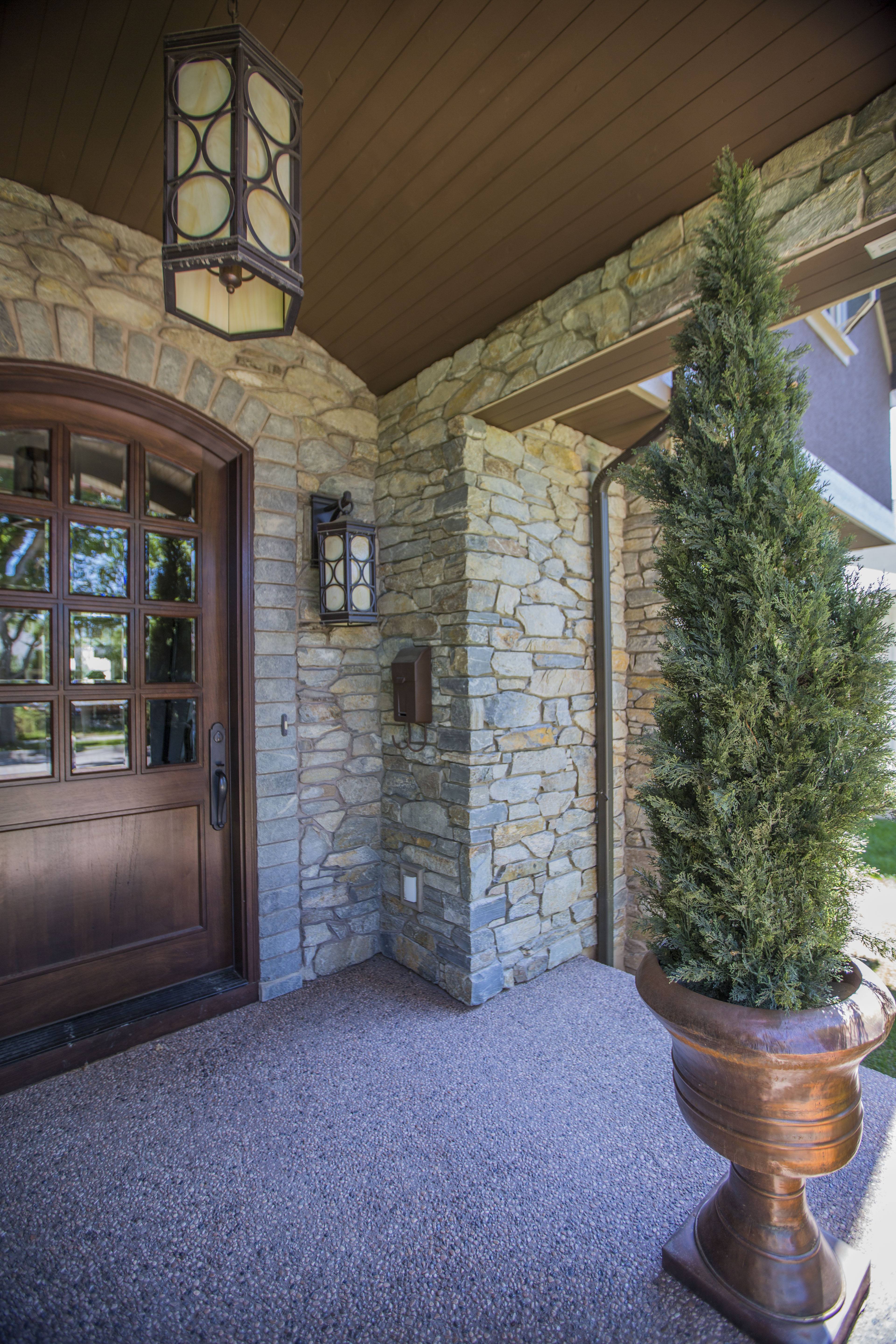 Classic Alberta Home with Stone Entry | K2 Stone