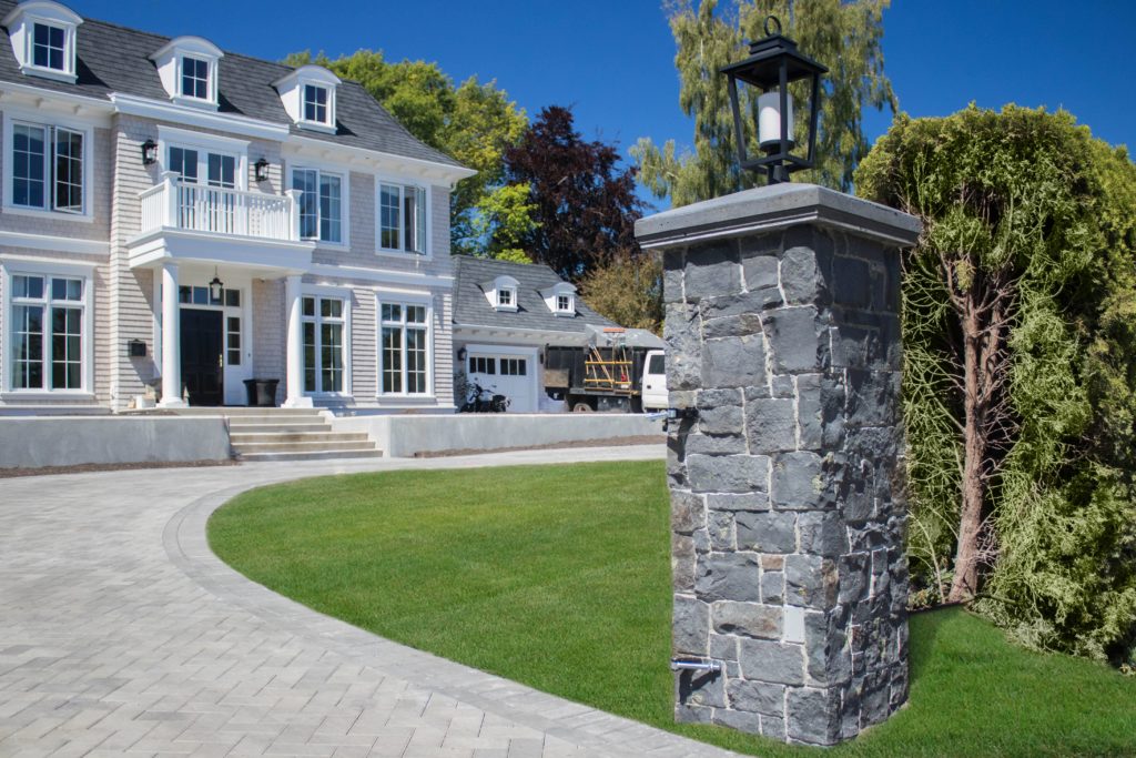 Stone Entry Gate Posts