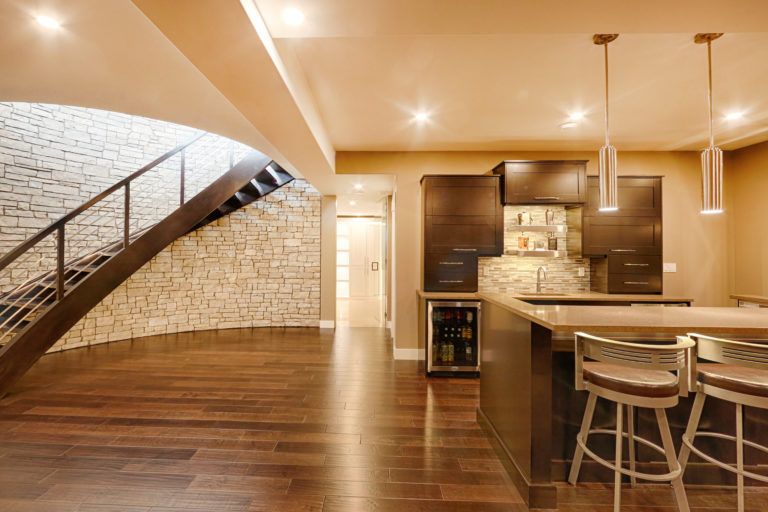 Modern Kitchen Stone Feature Wall Open Concept | K2 Stone