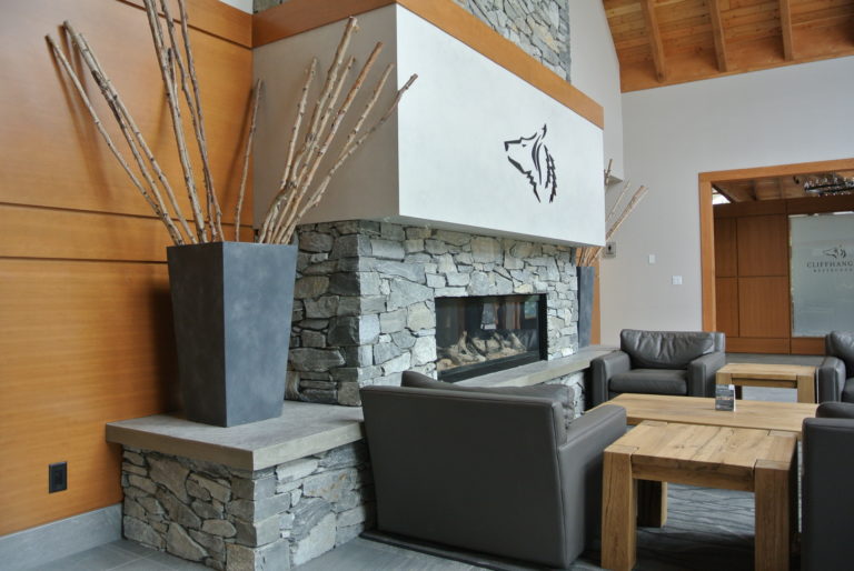 Modern Linear Fireplace Ledge Stone | K2 Stone