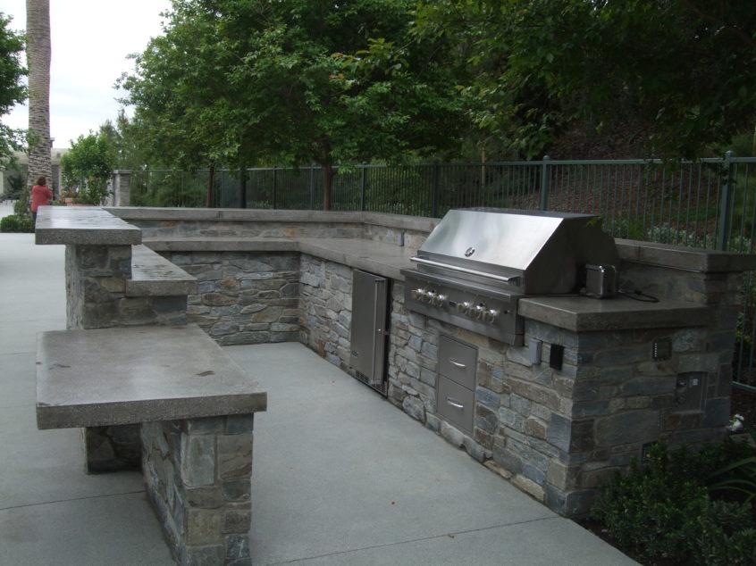 Outdoor Kitchen BBQ Ledge Stone Surround | K2 Stone